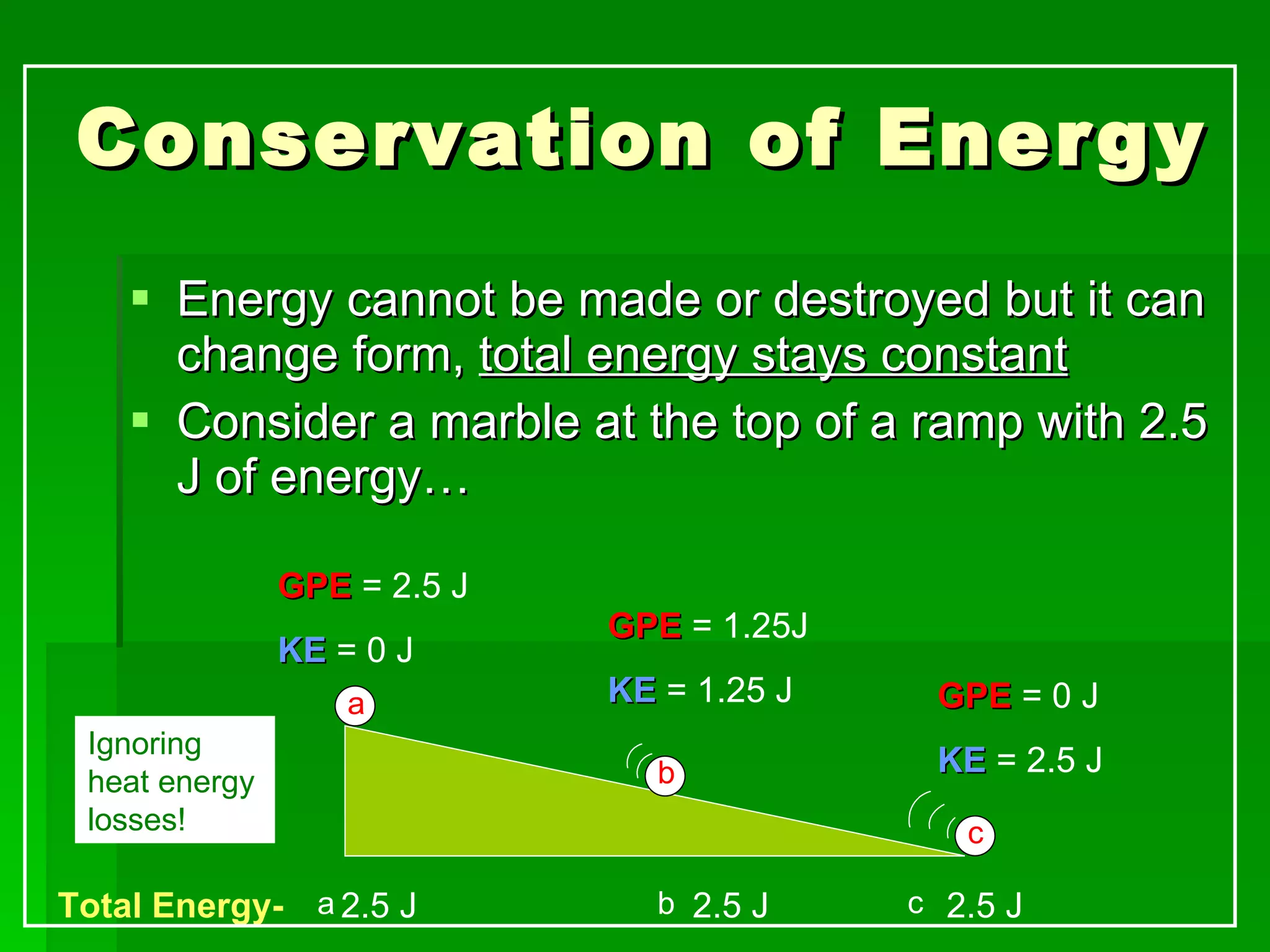 GPE and Kinetic Energy | PPT