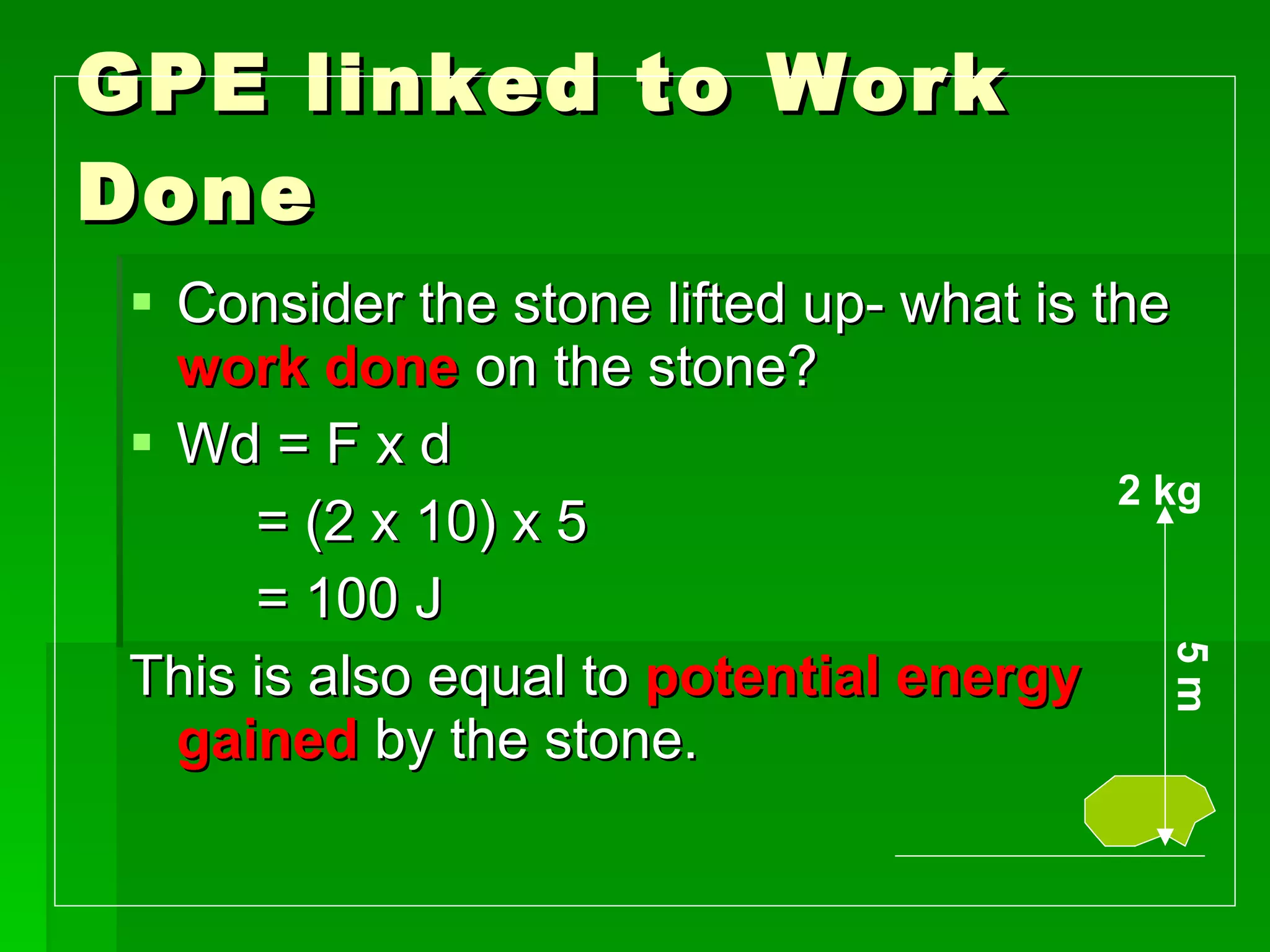 GPE and Kinetic Energy | PPT