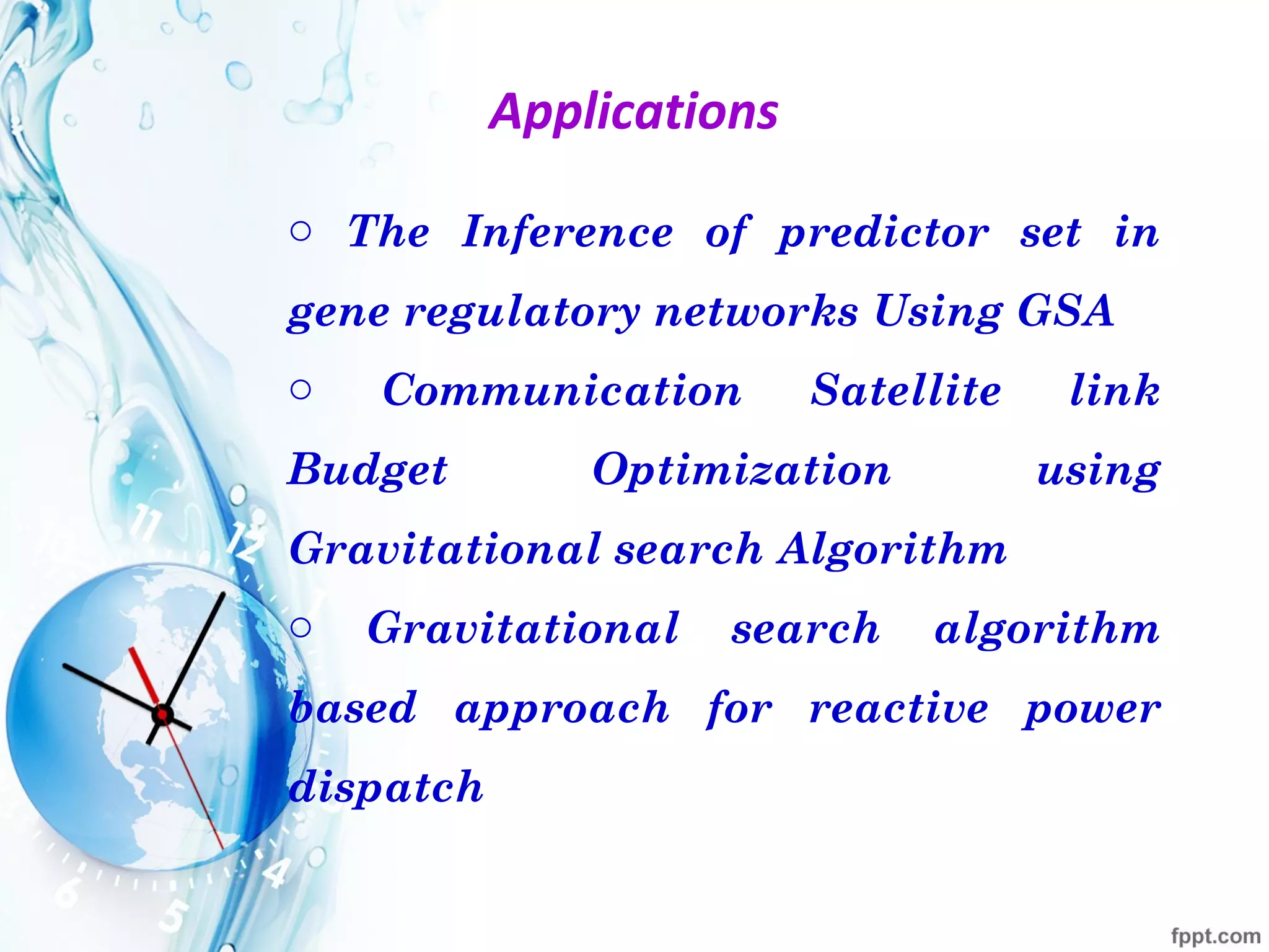 Gravitational Search Algorithm In Optimization Techniques Ppt