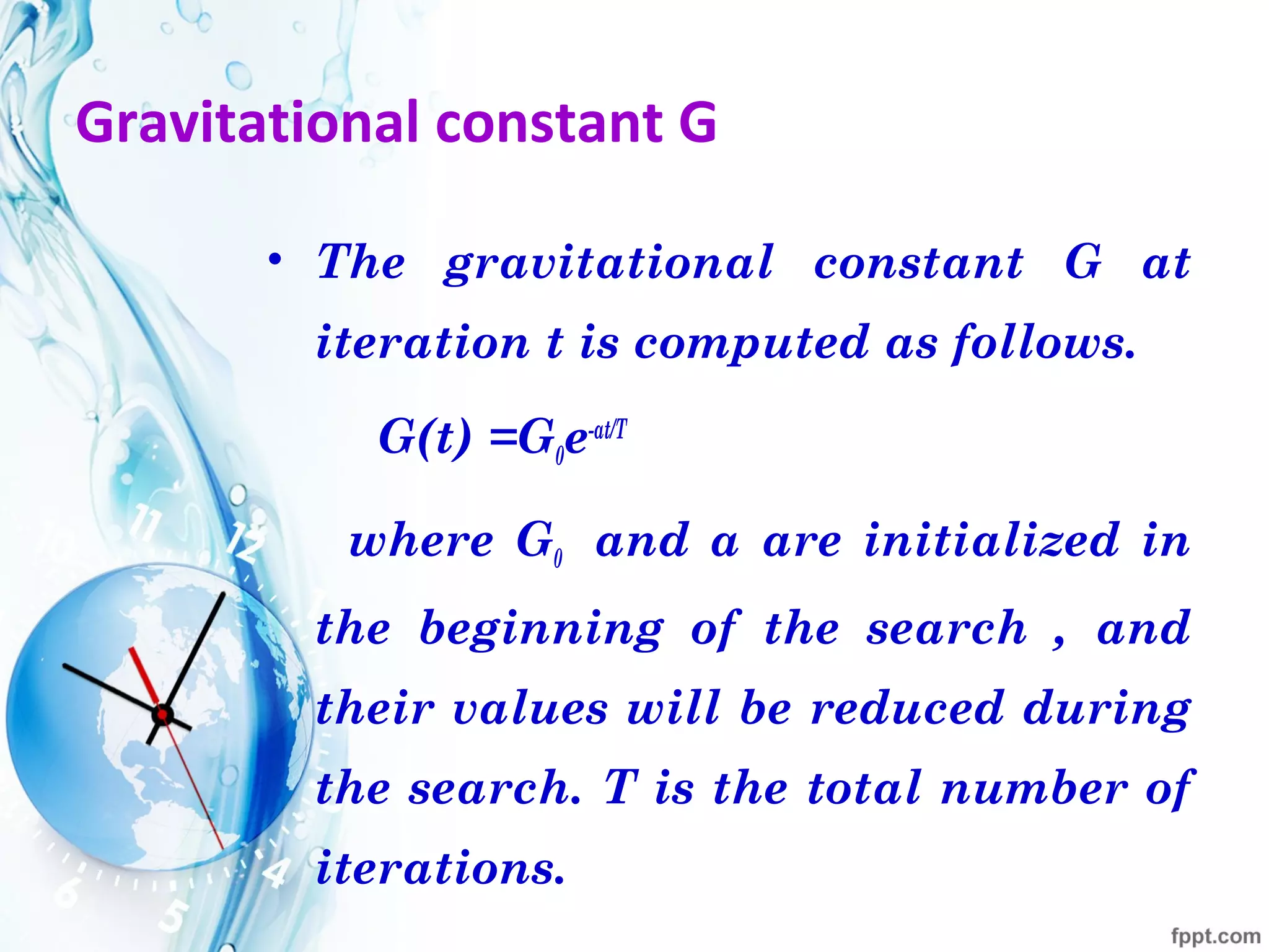 Gravitational Search Algorithm In Optimization Techniques Ppt
