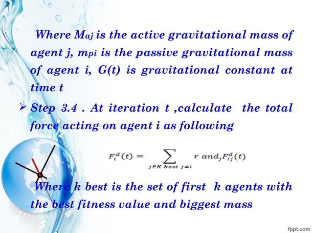 Gravitational Search Algorithm In Optimization Techniques Ppt