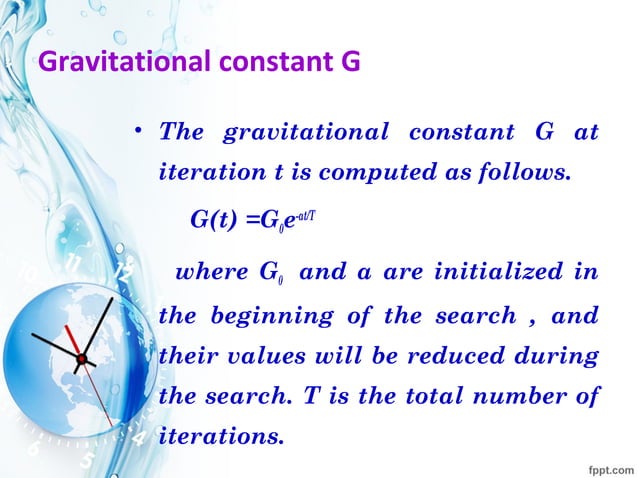 Gravitational Search Algorithm In Optimization Techniques Ppt 9709