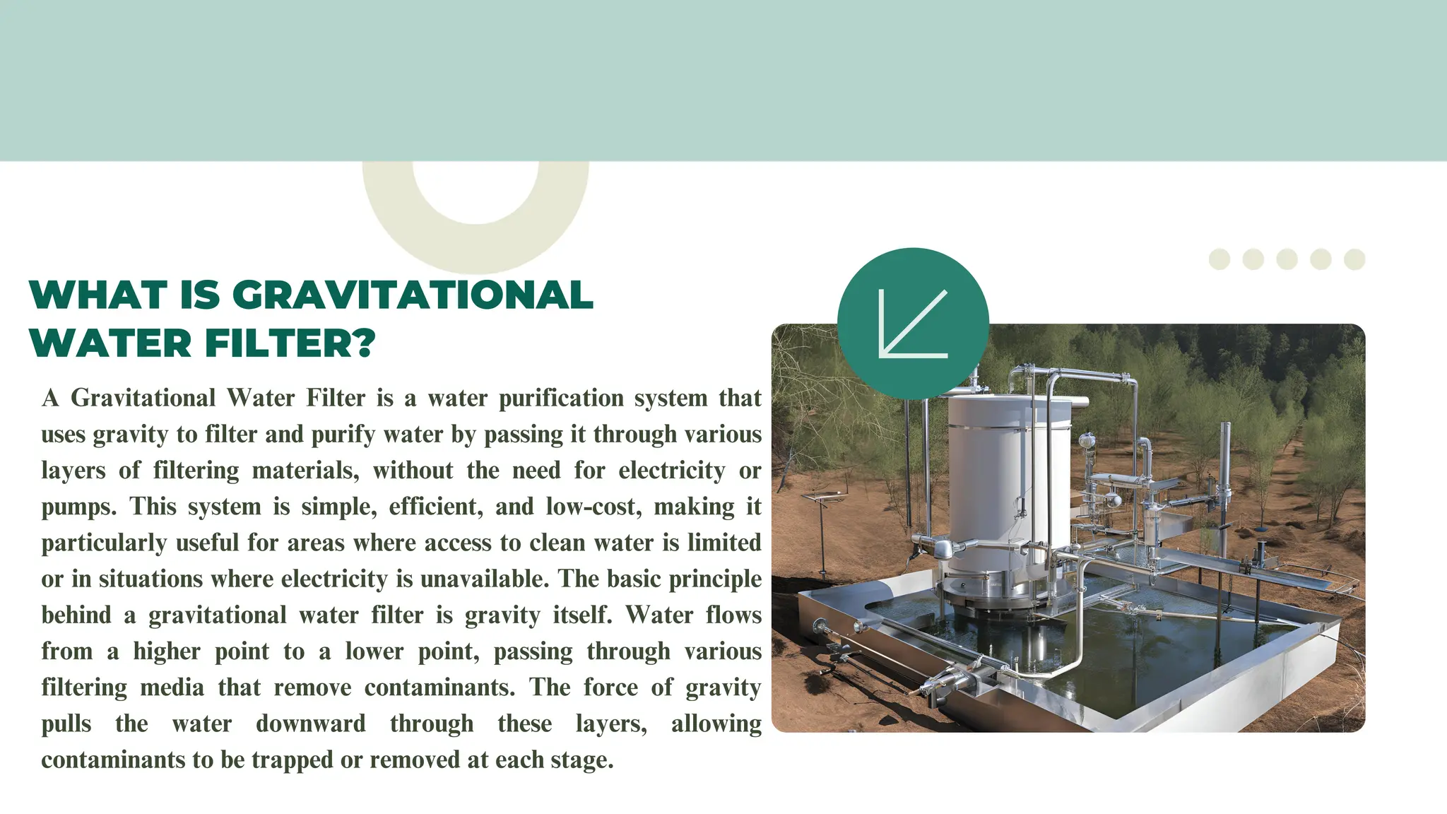 GRAVITATIONAL WATER FILTER using Rainwater--PPT.pdf