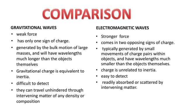 Gravitational waves and their detection | PPT