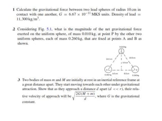Gravitation assignment 1 | PPTX