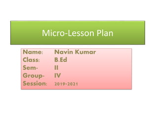 Gravitation microteaching | PPTX