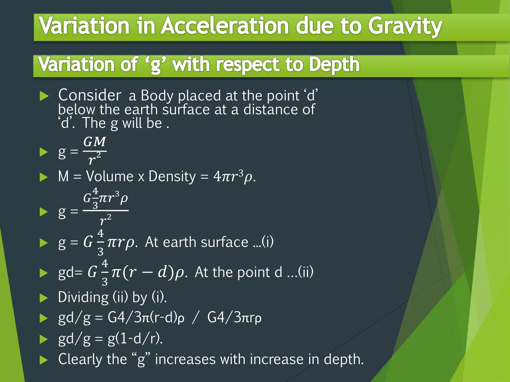 GRAVITATION CLASS 11TH | PPTX