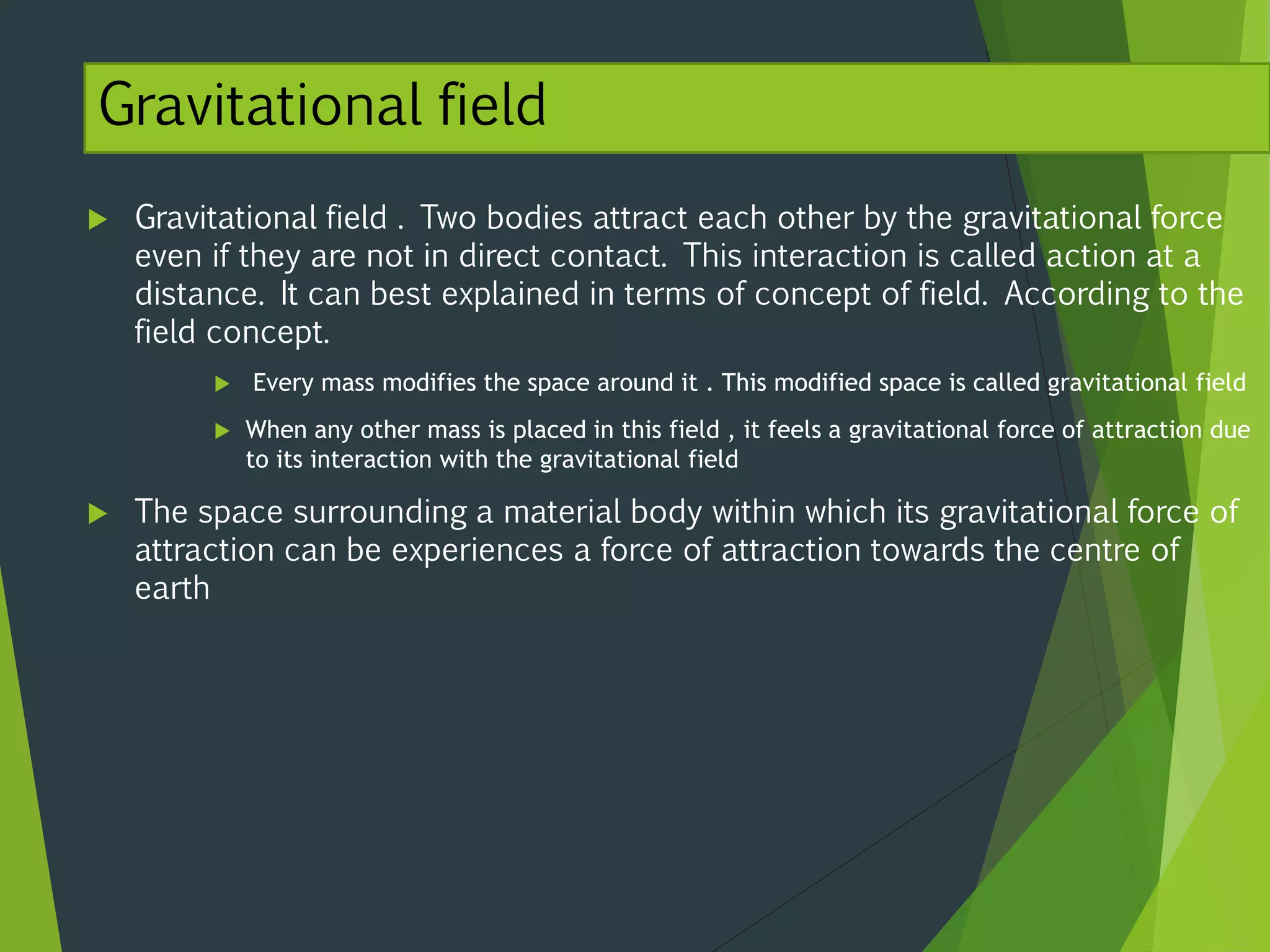 GRAVITATION CLASS 11TH | PPTX