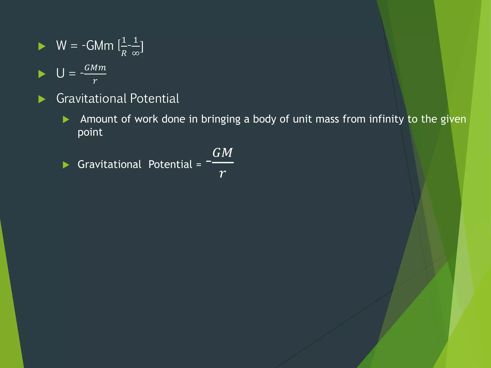 GRAVITATION CLASS 11TH | PPTX