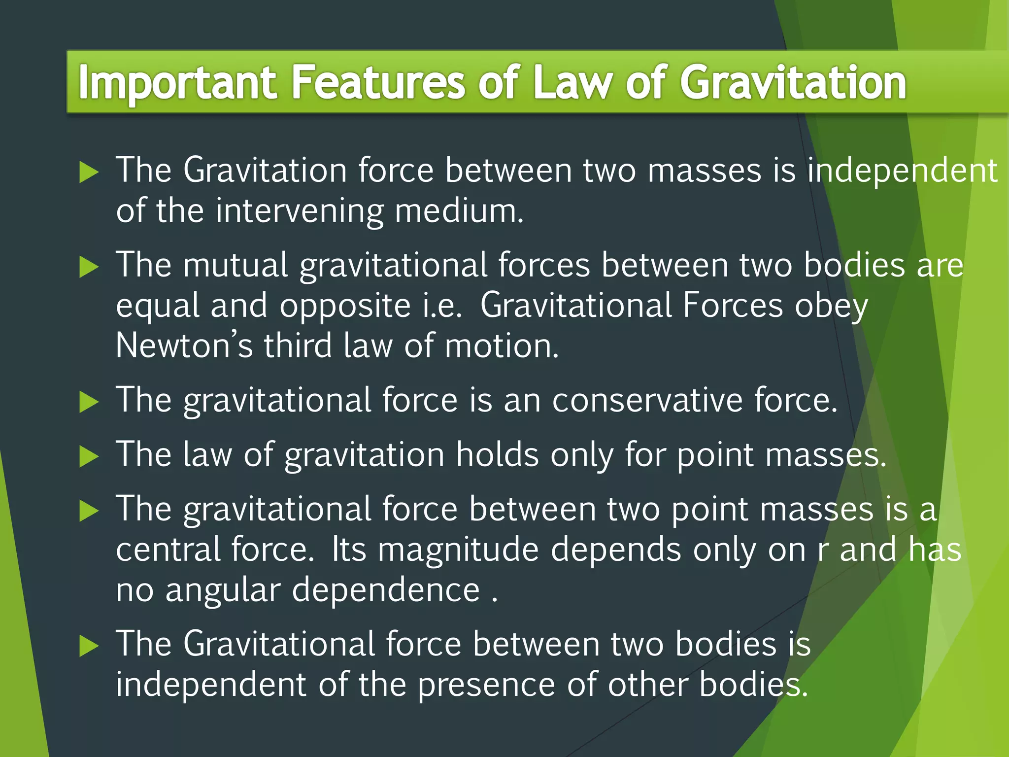 GRAVITATION CLASS 11TH | PPTX
