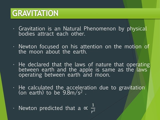 GRAVITATION CLASS 11TH | PPTX