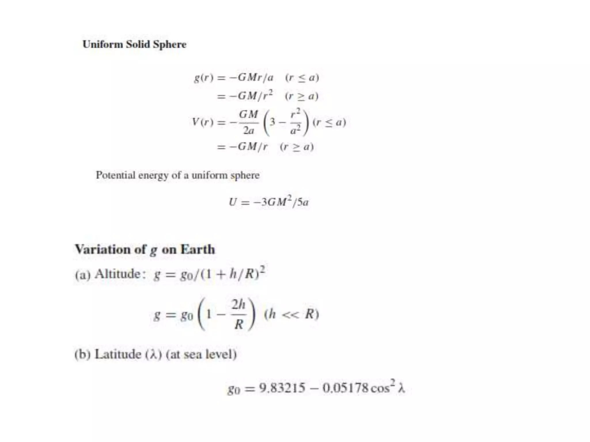 Gravitation reference material | PPT