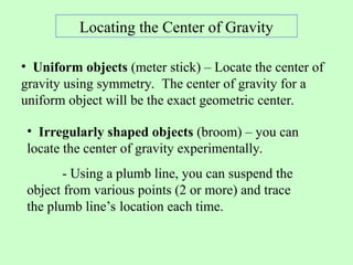 Center of Gravity of the human body analysis | PPT