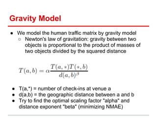 Modeling Human Mobility using Location Based Social Networks | PDF ...