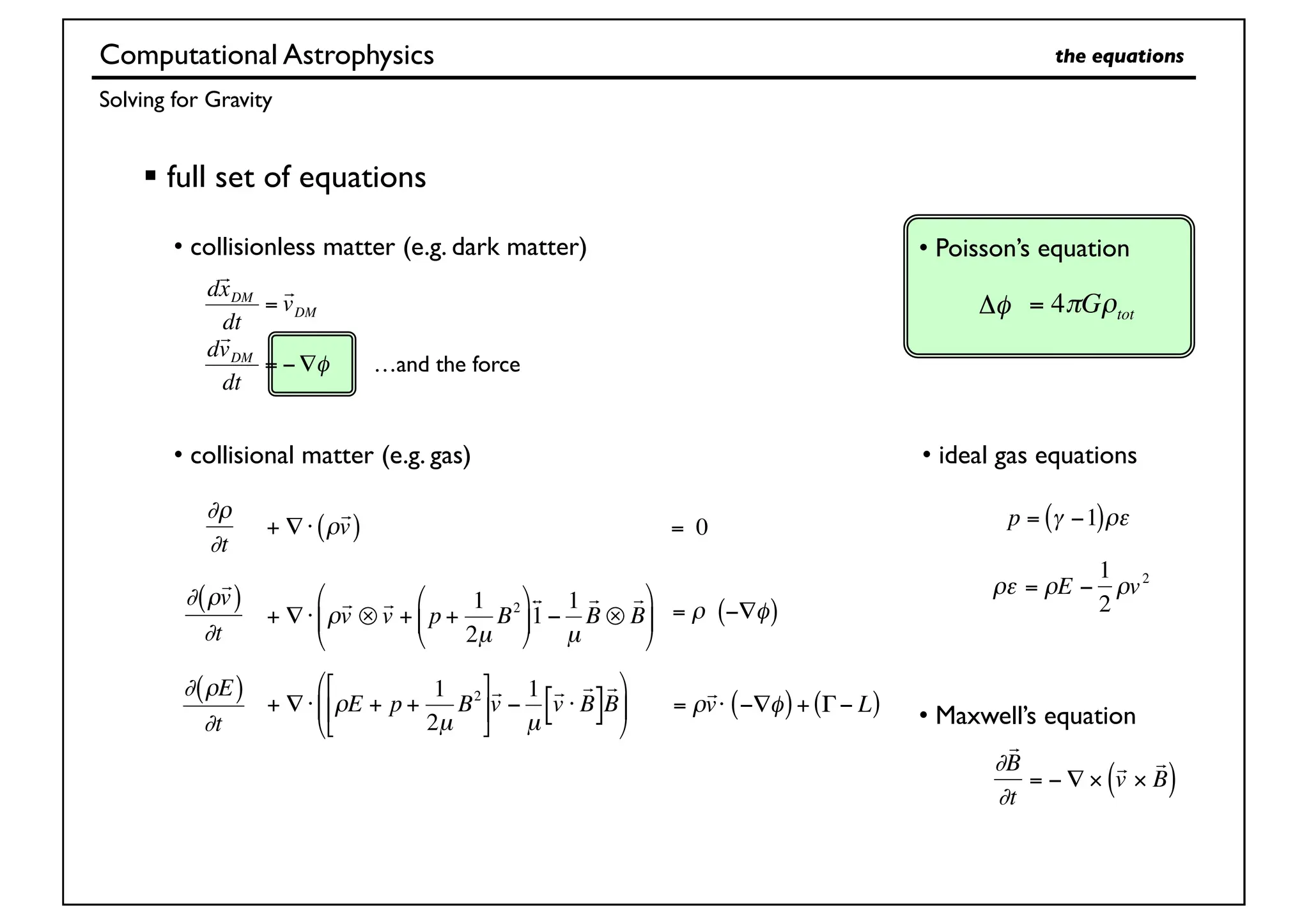 Computational Astrophysics - Solving for Gravity | PPT