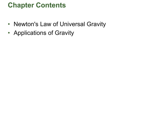 Lecture on Gravity | PPT