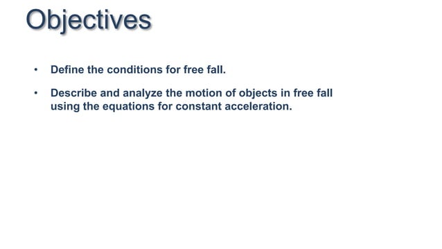 Gravity and Freefal Physics IB programme | PPT