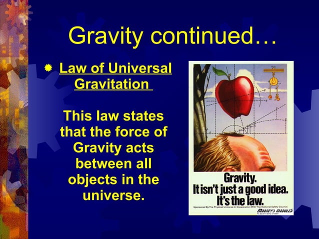 Gravity and laws of motion power point2