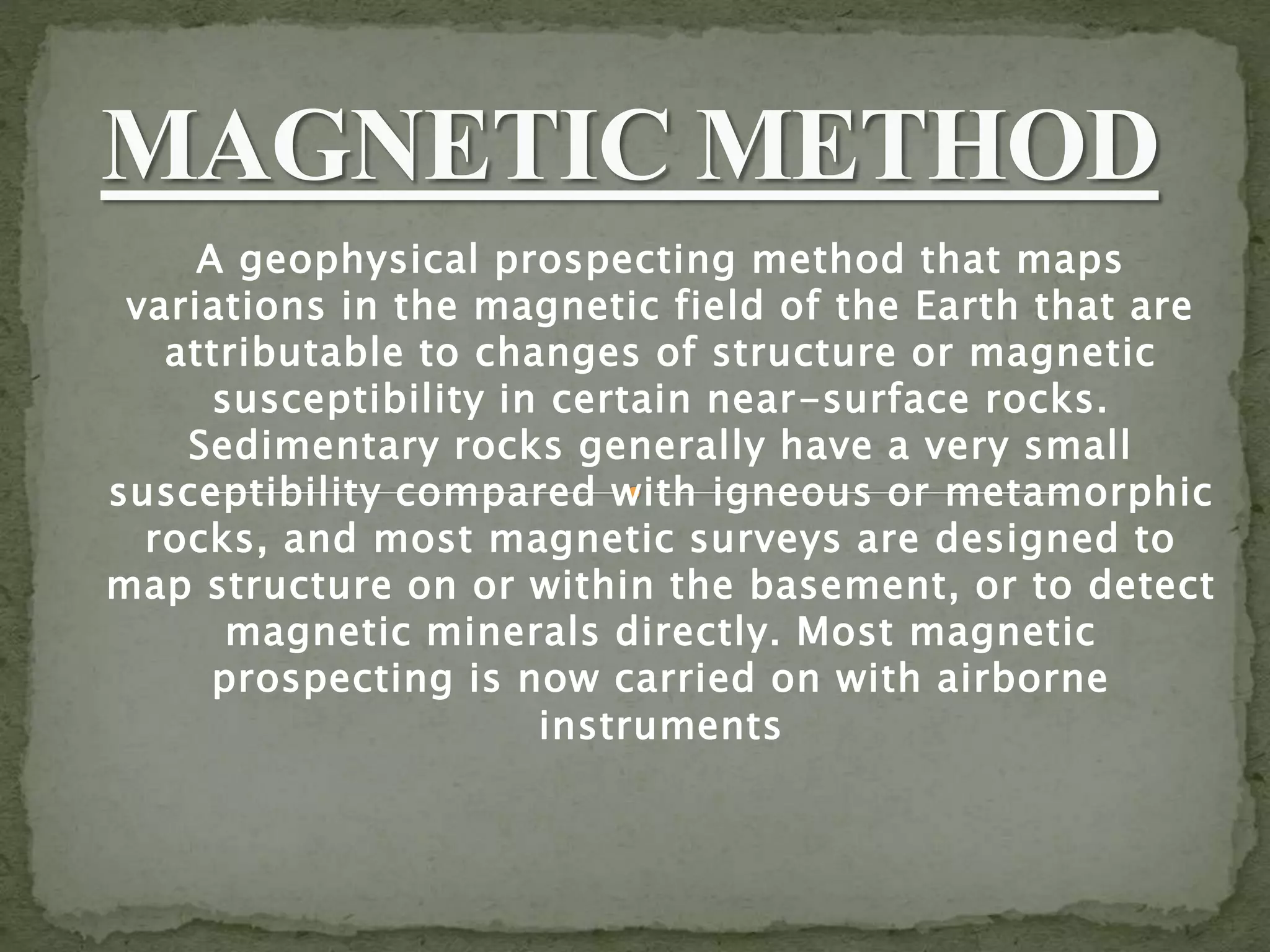 Gravity And Magmetic Method Pptx