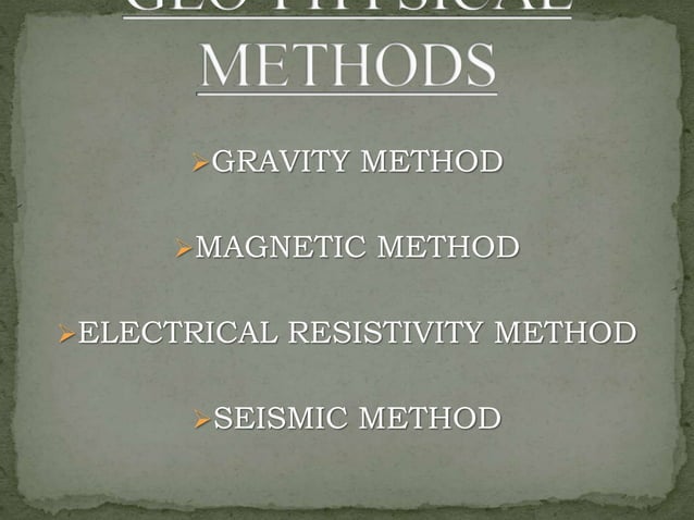Gravity and magmetic method | PPTX