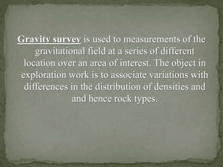 Gravity and magmetic method | PPTX