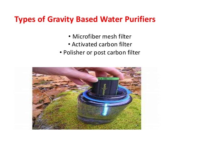 Gravity based water purifier