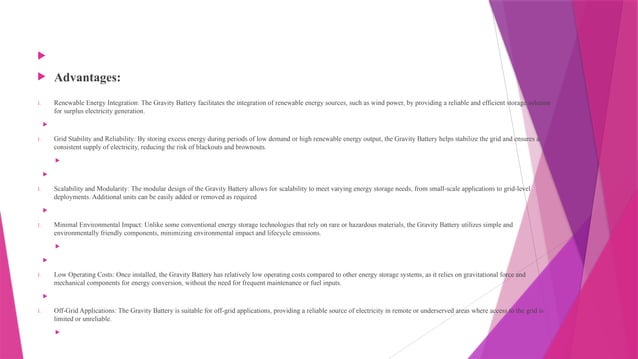 Gravity Battery synopsis report stu.pptx | Power and Energy Industry | Industries