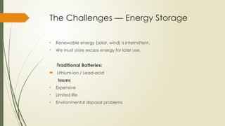 Gravity Battery TowerVault Energy Storage System Design and Working | PPTX