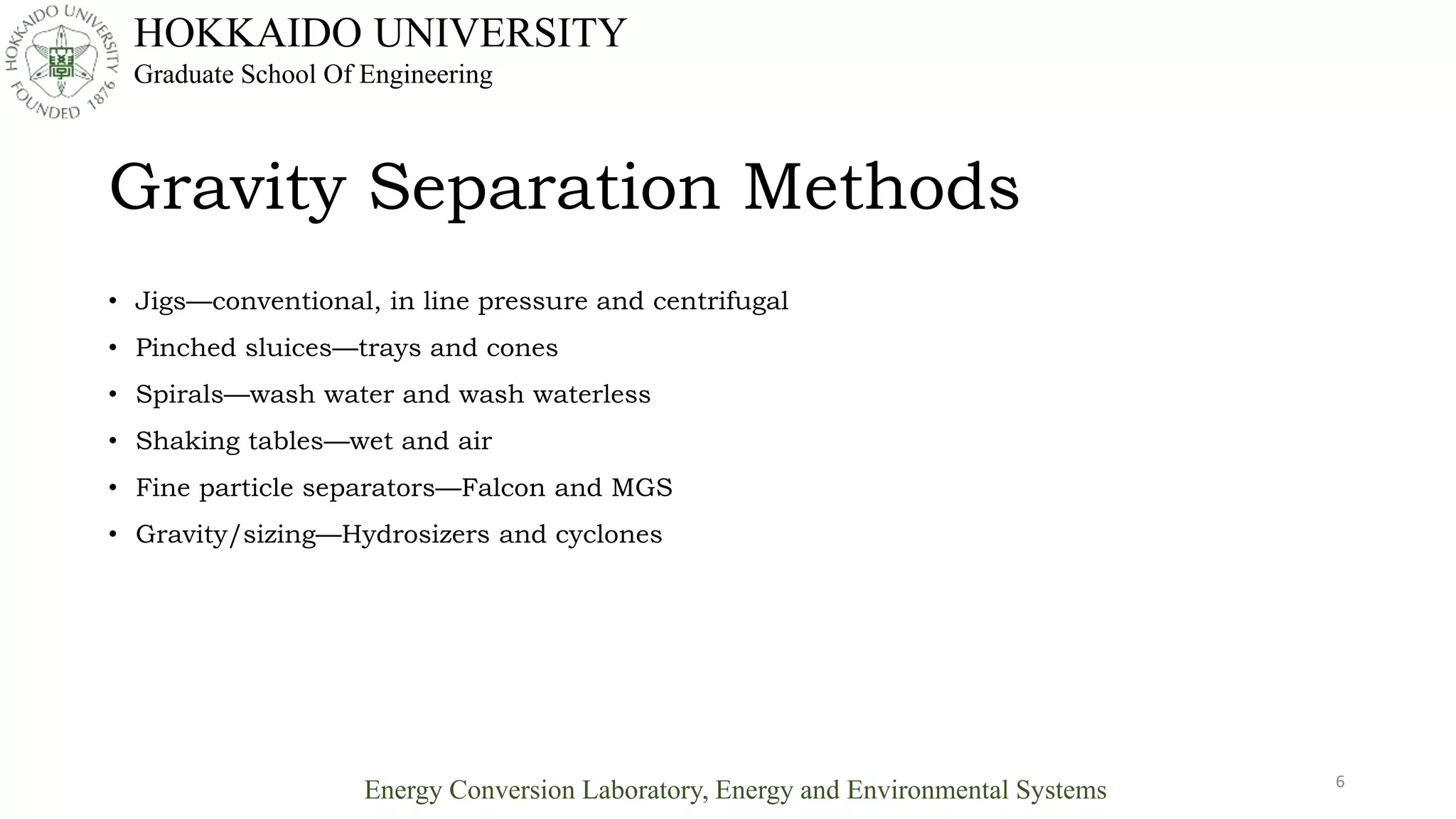 Gravity concentration | PPTX