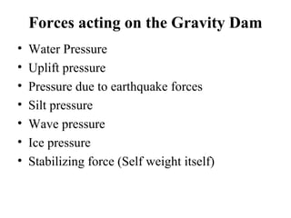Gravity dam Presented by Prof. Manjunath. B SCOE Kopargaon | PPT