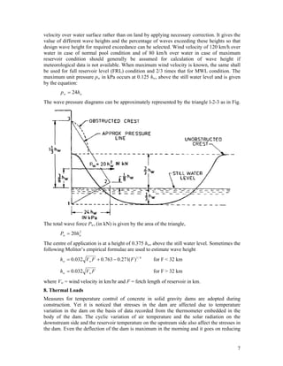 Gravity dam forces | PDF