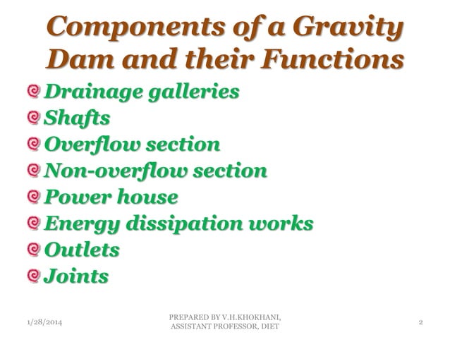 Gravity dams galleries | PPTX