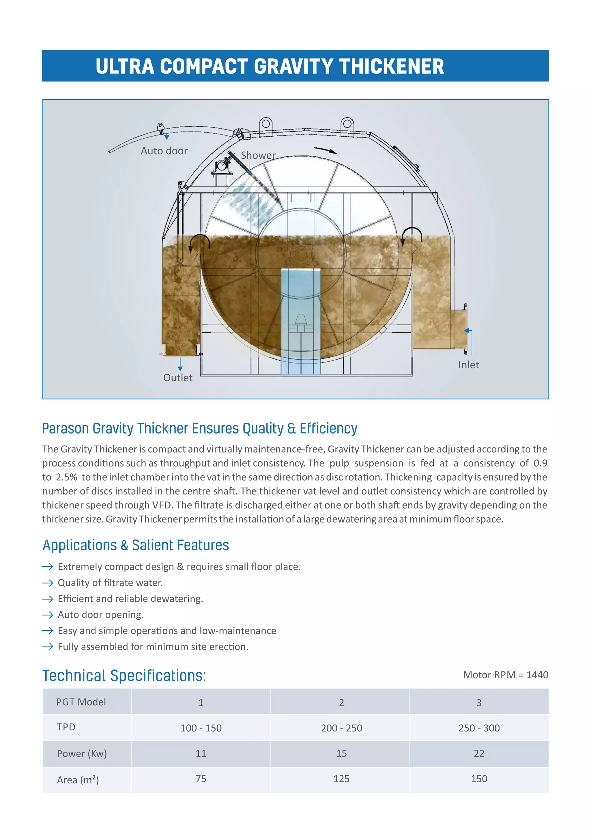 Gravity Disc Thickener for Pulp & Paper Machine | PDF