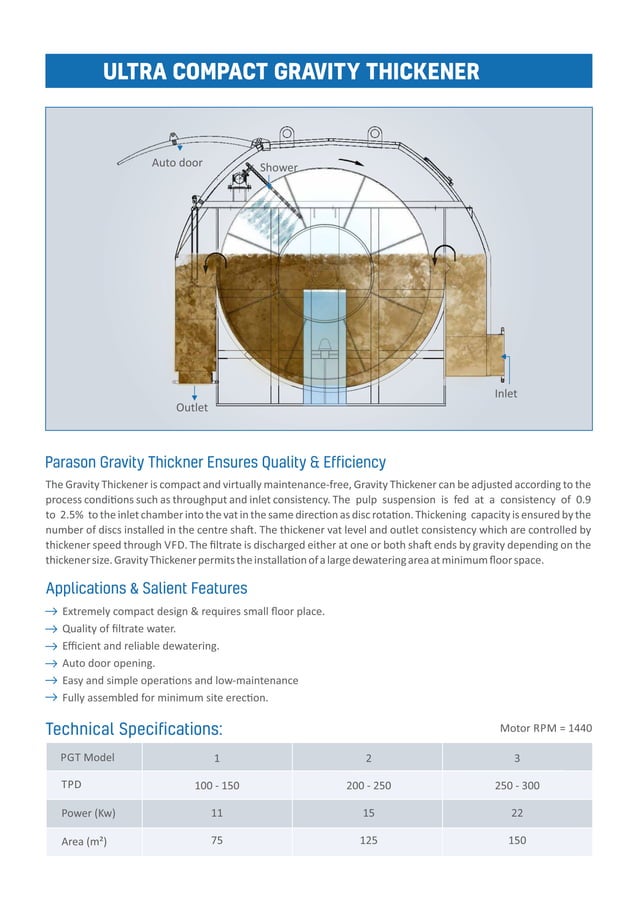 Gravity Disc Thickener for Pulp & Paper Machine | PDF | Technology & Computing