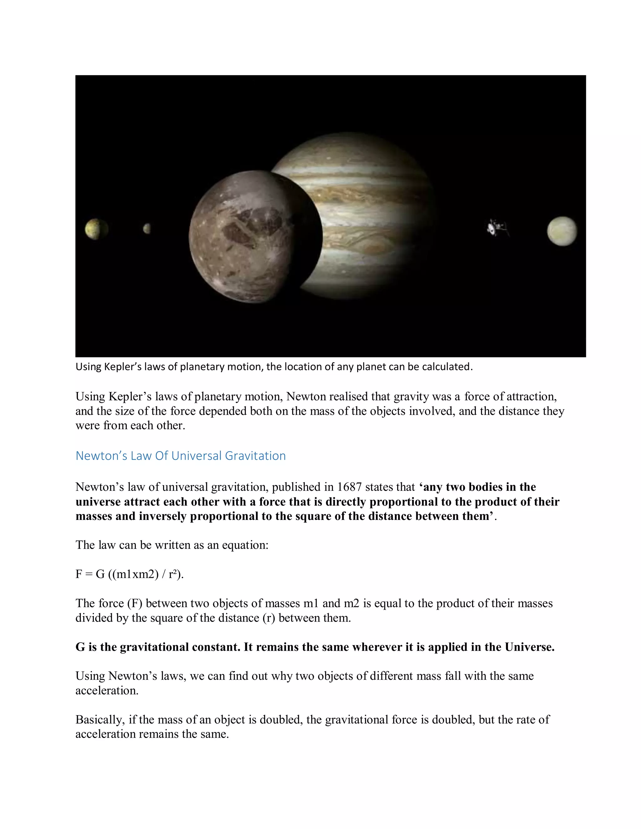 Gravity for kids | PDF