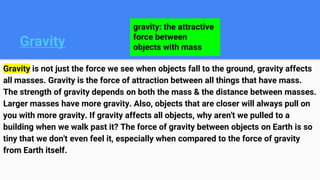 Gravity, Friction, & More Forces In Everyday Life | PPTX