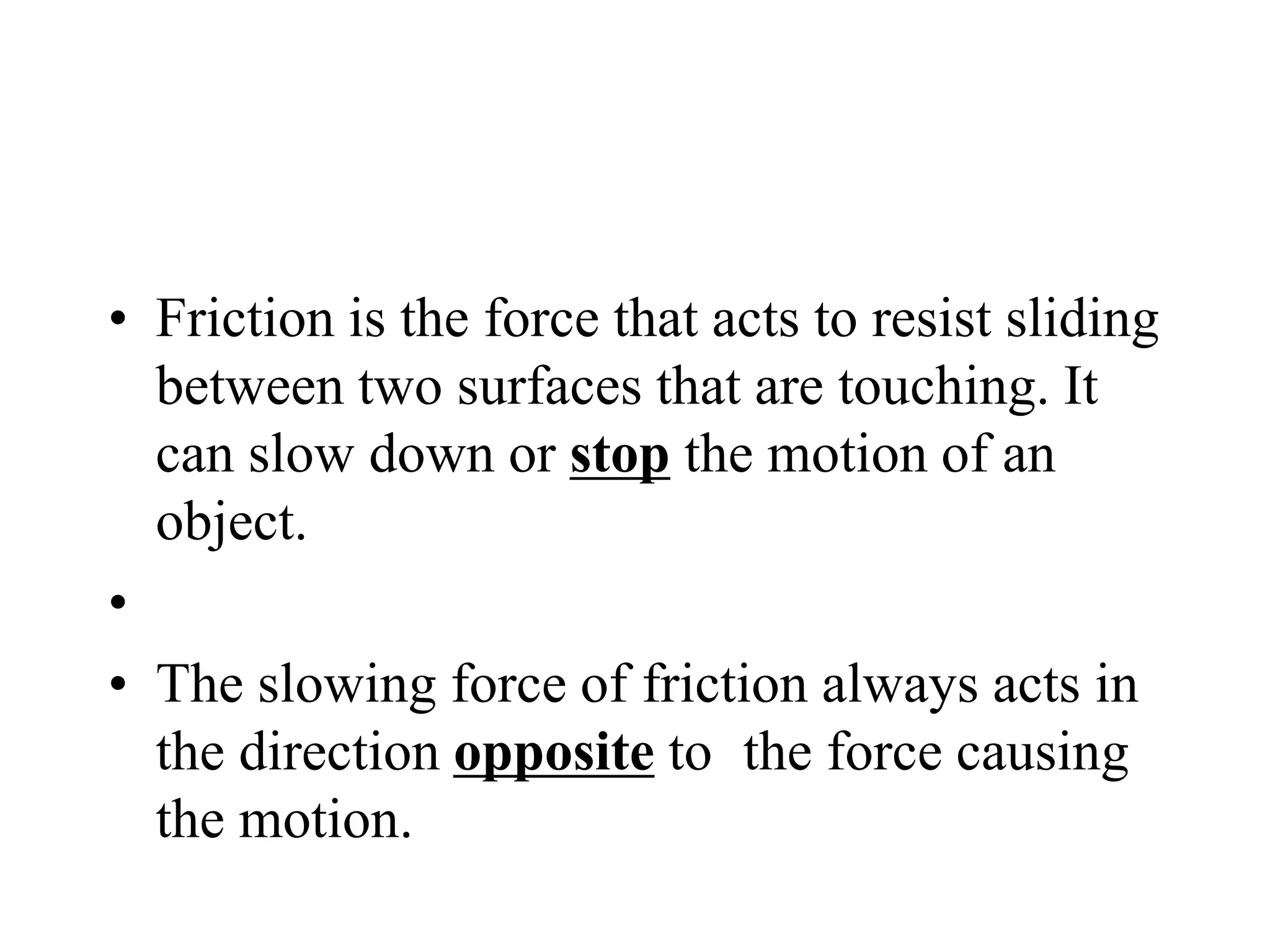 gravity and friction ppt | PPT