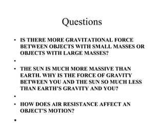 gravity and friction ppt | PPT