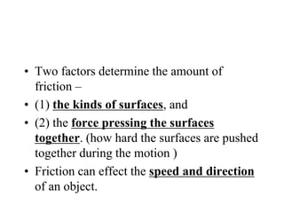 gravity and friction ppt | PPT