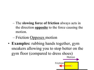 gravity and friction ppt | PPT