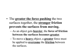 gravity and friction ppt | PPT