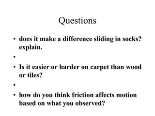 gravity and friction ppt | PPT
