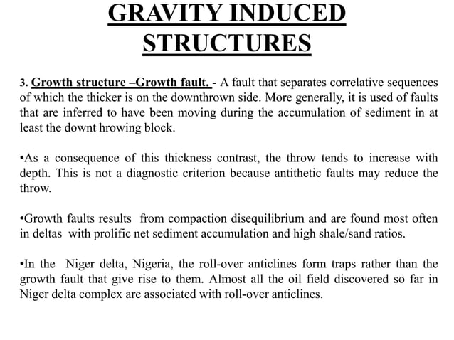 GRAVITY INDUCED STRUCTURES.pptx | Geology | Science