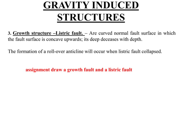 GRAVITY INDUCED STRUCTURES.pptx | Geology | Science