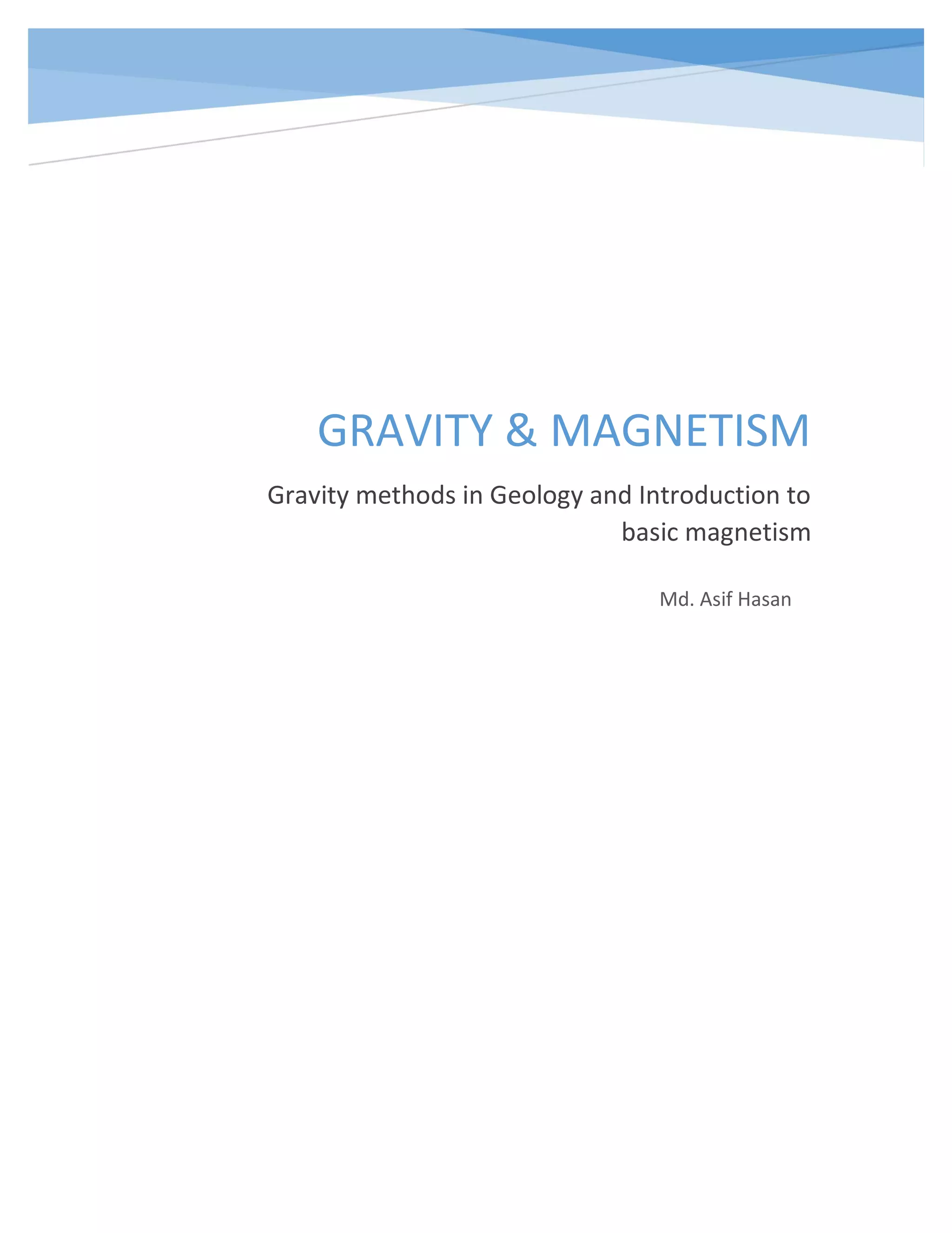 Gravity & magnetic methods in geology | PDF