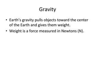 Gravity mass weight | PDF