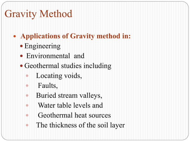 Gravity method | PPTX