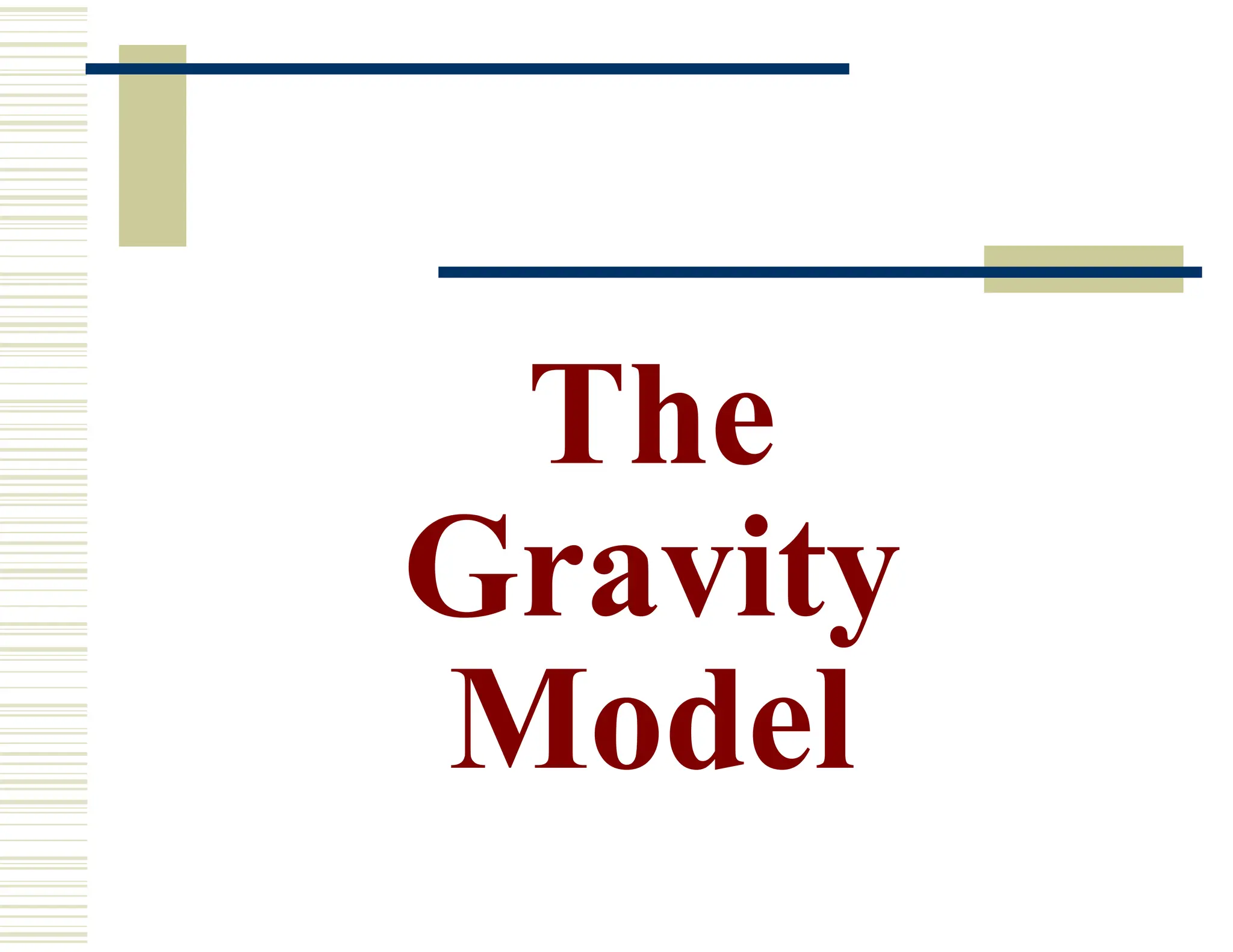 Gravity Model Calibration.ppt