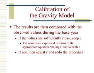 Gravity Model Calibration.ppt
