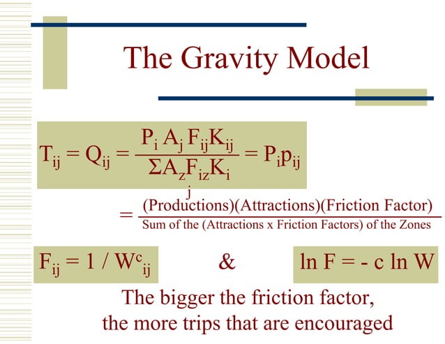 Gravity Model Calibration.ppt